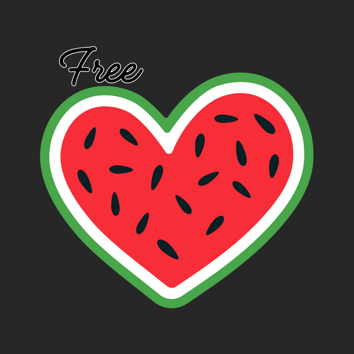 Free Palestine "Melon Heart Edition"