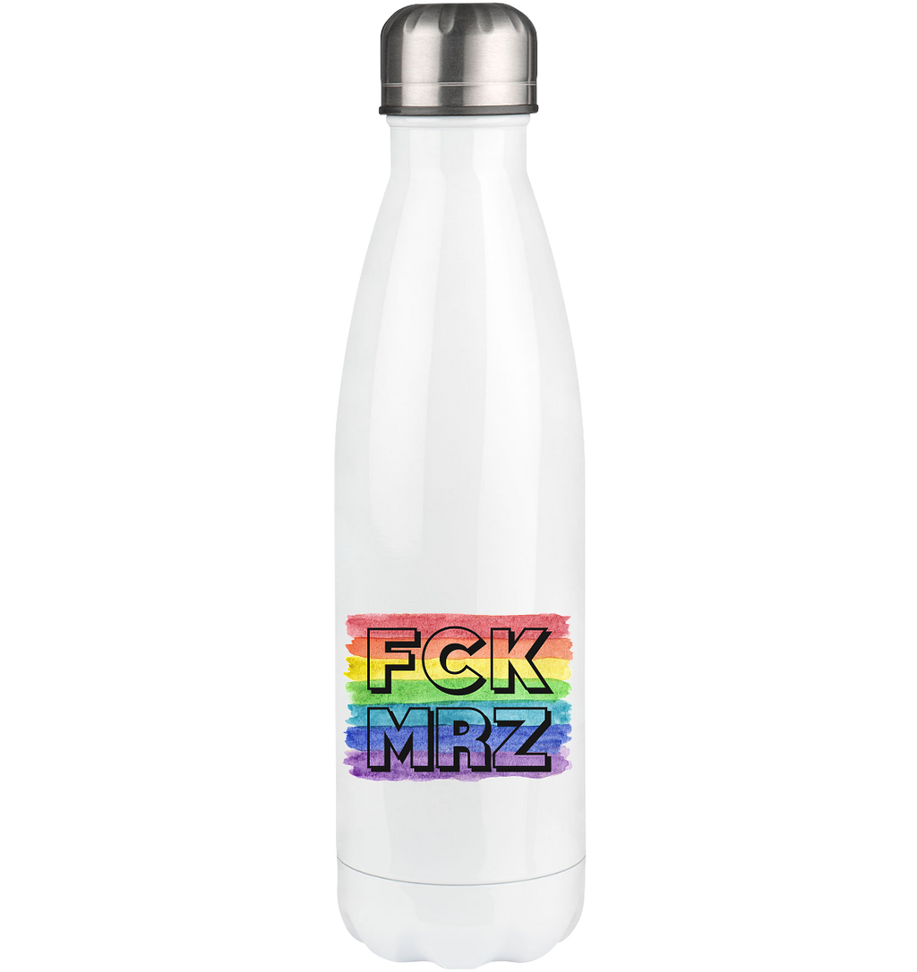 FCK MRZ "Rainbow Resistance Edition" - Thermoflasche 500ml - Queerartikel.de